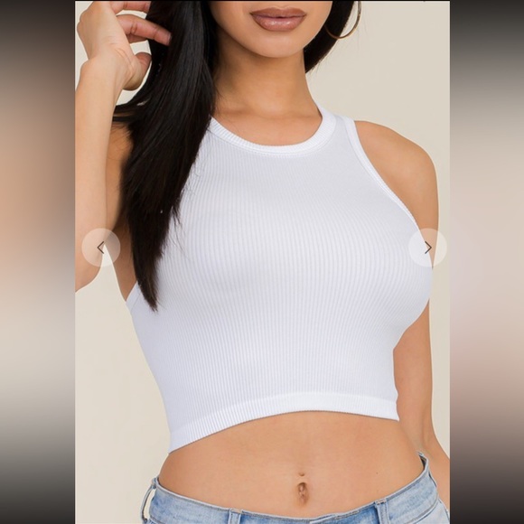 Tops | Basic Ribbed Crop Tank | Poshmark